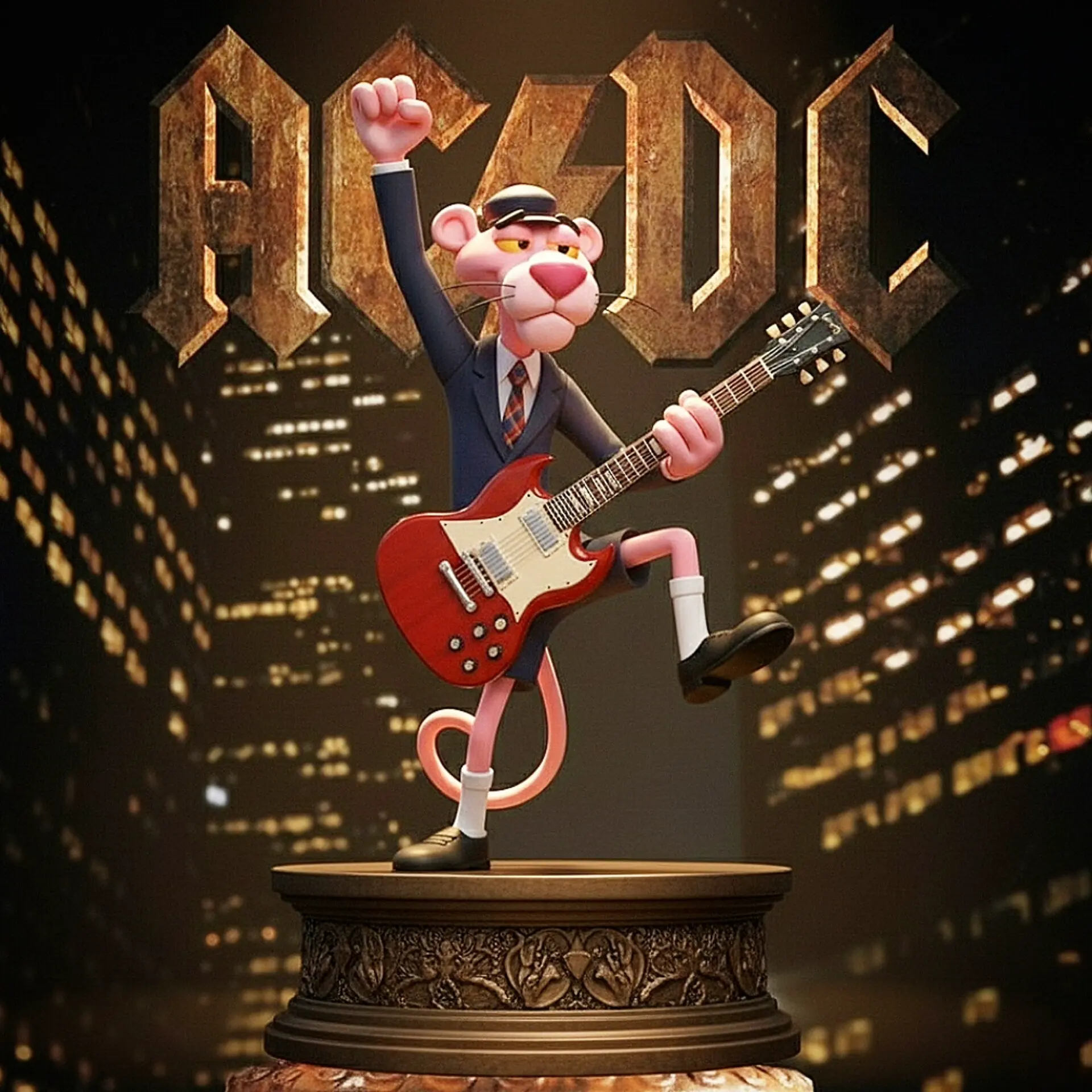 Archivos de impresora 3D | Archivo 3MF | PINK PANTHER - AC/DC - STIFF ...