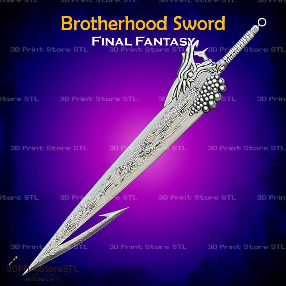 Cosplay STL Download - Brotherhood Sword Cosplay Final Fantasy - STL ...
