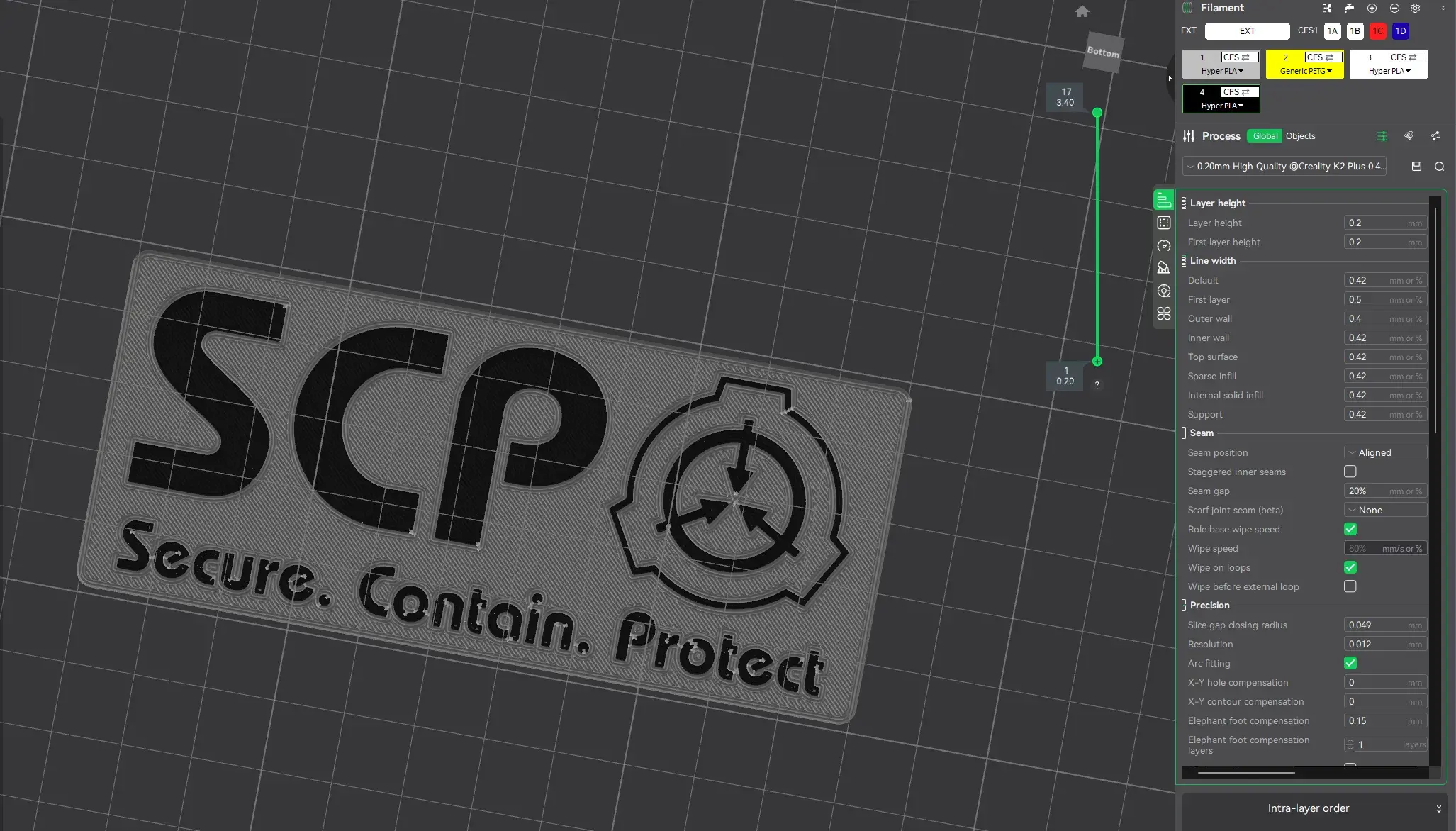 3D Printer Files | 3MF File | SCP Foundation Fridge Magnet | Creality Cloud