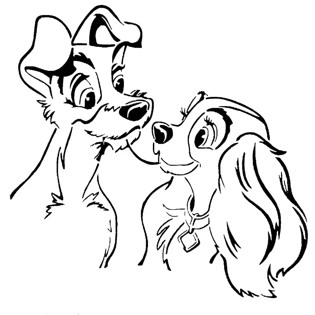 Free Digital Art STL Download - Lady and the Tramp stencilby SMT_M 🦊