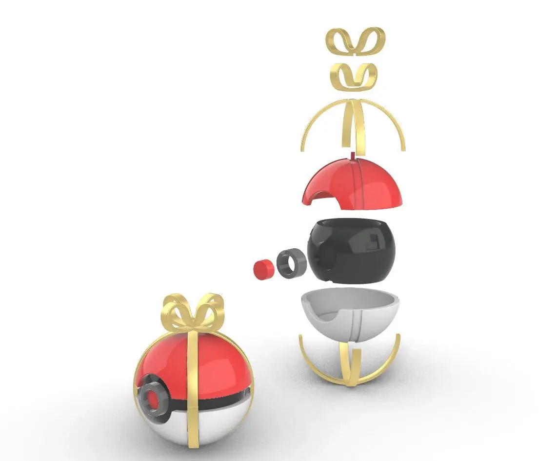 Board Games & Card Games STL Download - Pokeball Christmas Calendar ...