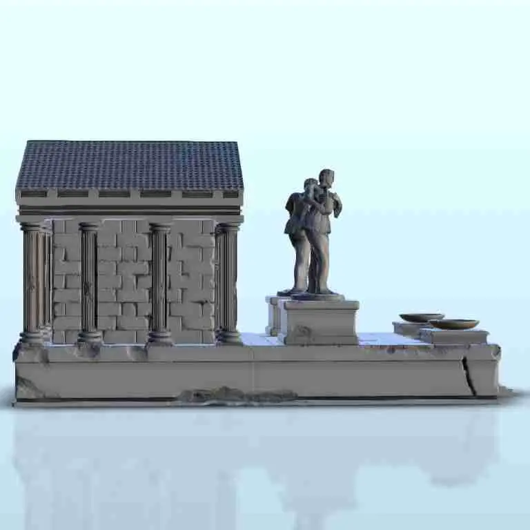 Props & Terrain STL Download - Temple with stairs 9 - miniatures ...