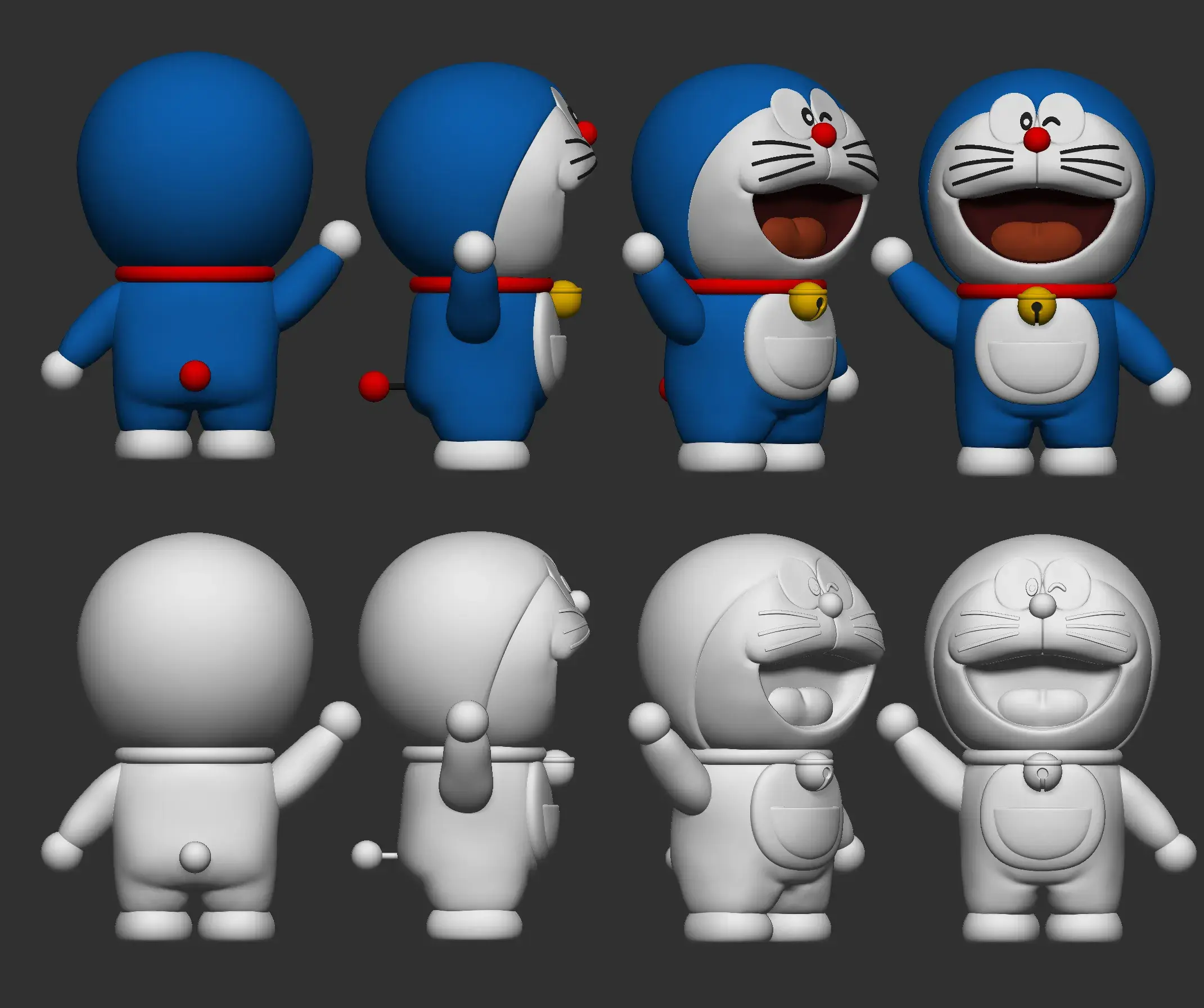 Characters & Creatures STL Download - Doraemon – Two Versions ...