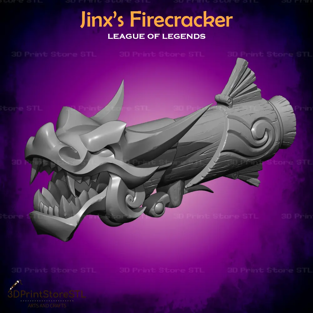 Cosplay STL Download - Fishbones Firecracker Cosplay League of Legends ...