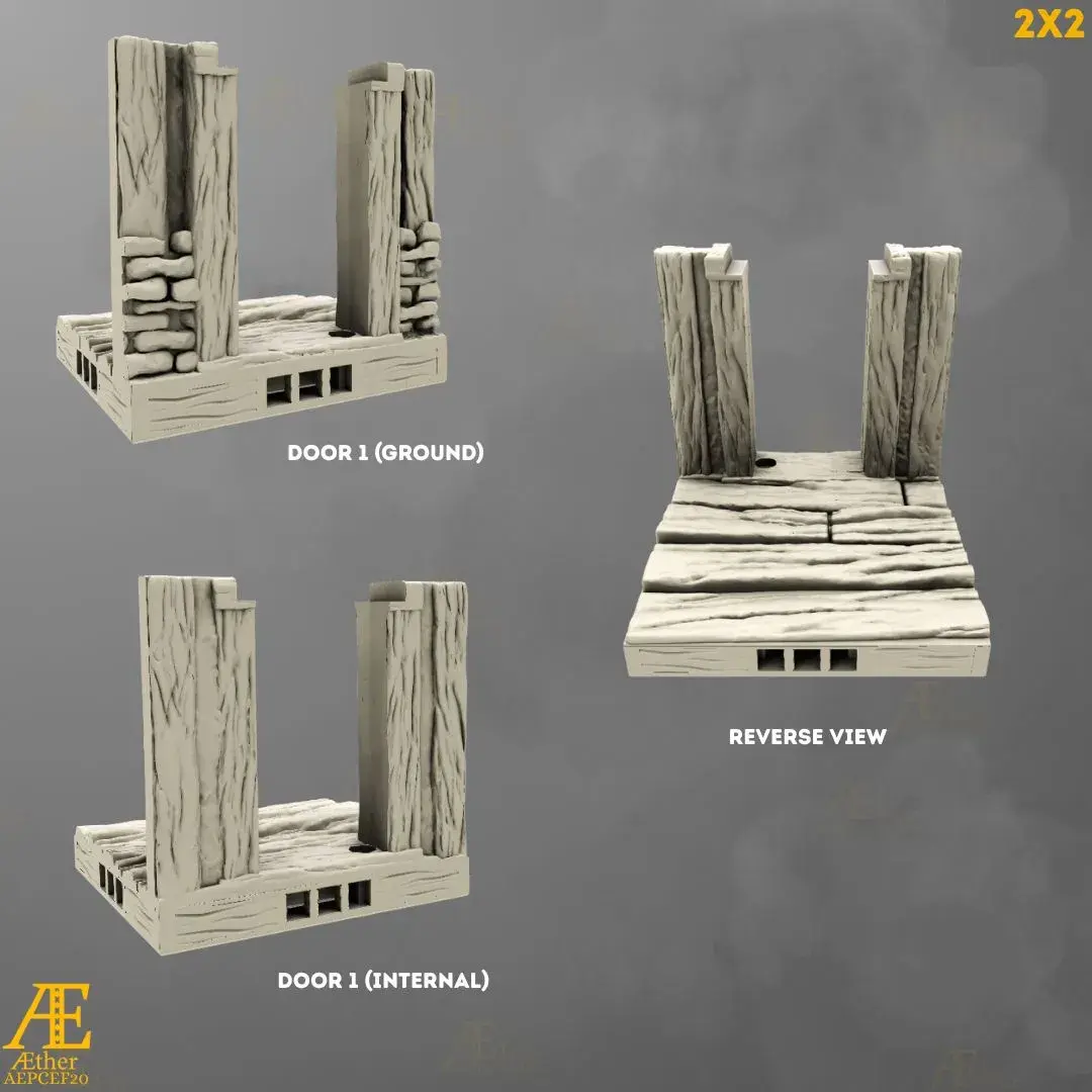 Props & Terrain STL Download - AEPCEF20 - Peaceful Villageby Aether Studios