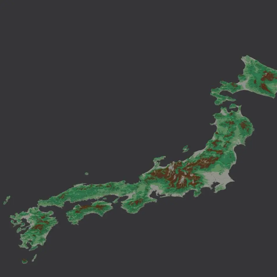 3D Printer Files | 3MF File | Prefectures of Japan. 3D Map puzzle (46 ...