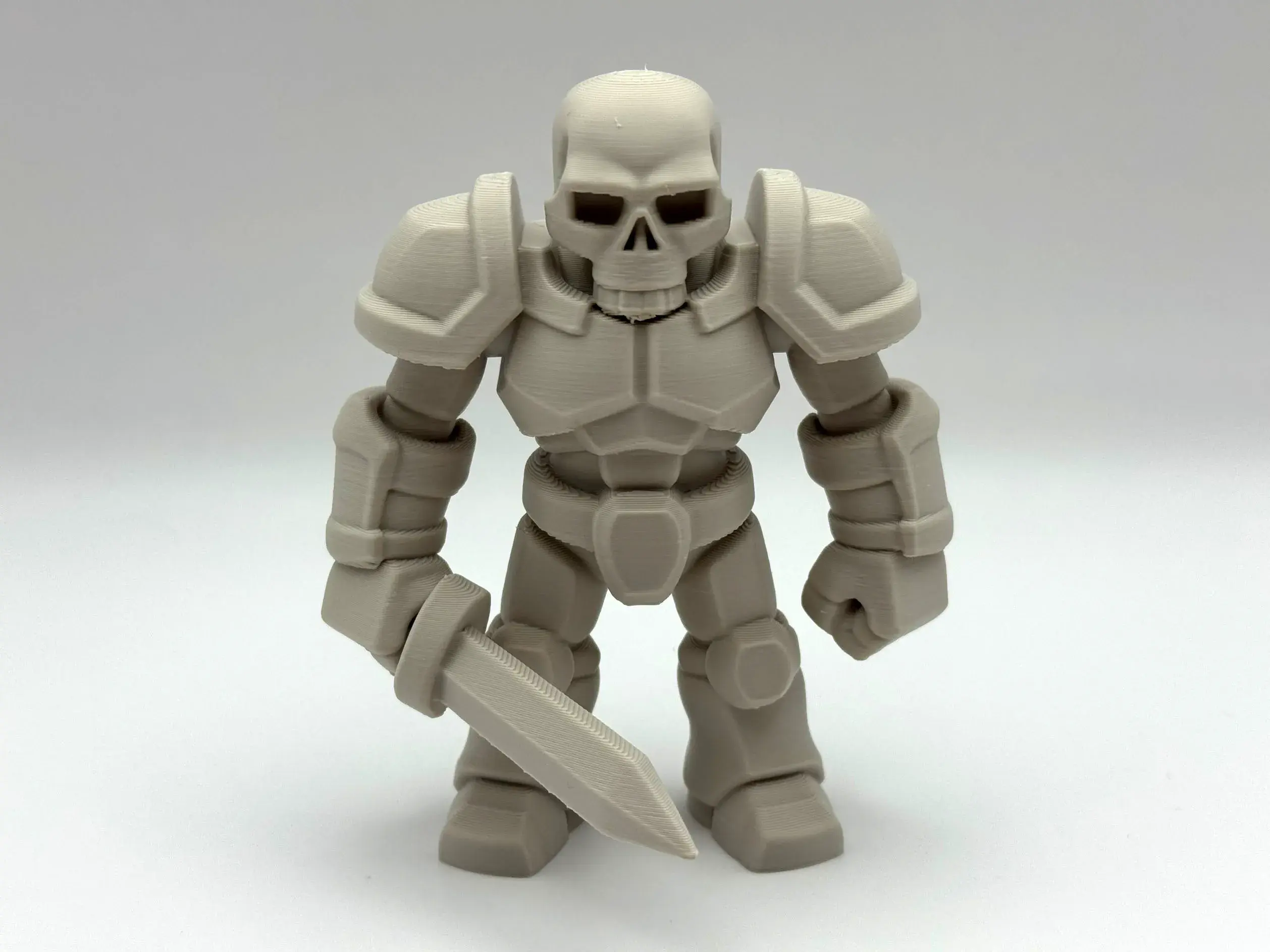 3D Printer Files | 3MF File | Skeletal Sword Golem | Creality Cloud