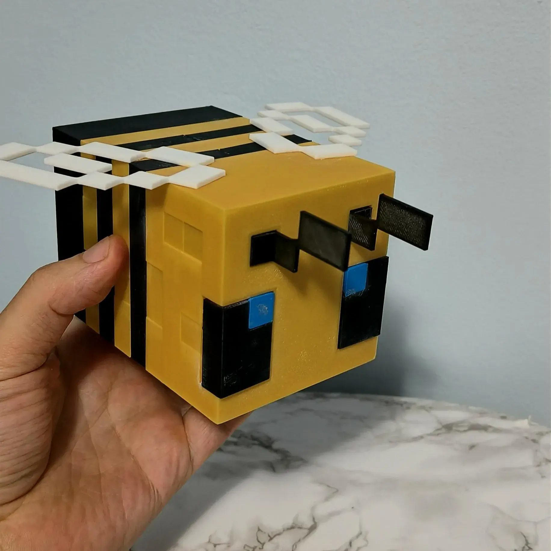 3D Printer Files | 3MF File | 3D Printed Minecraft Bee No color swap ...