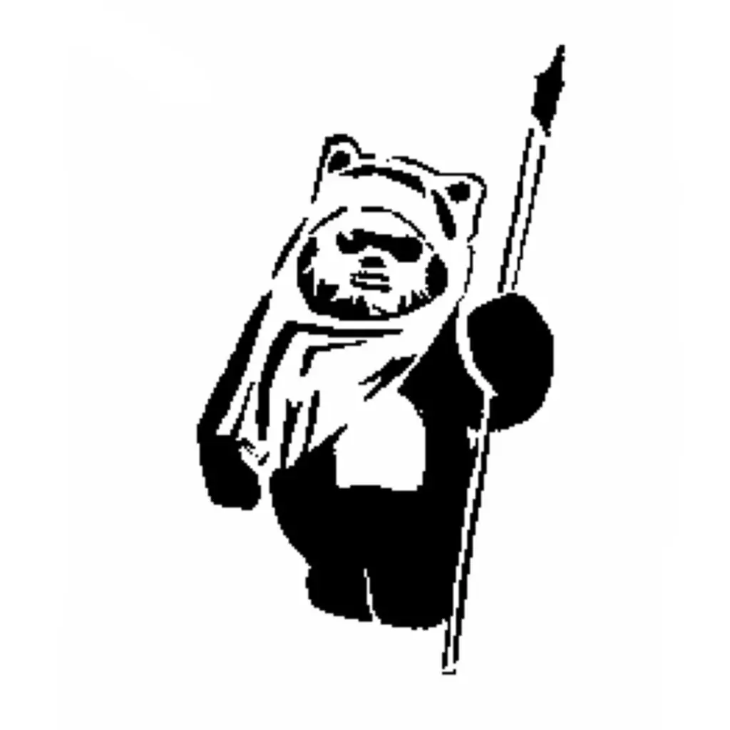 Ewok stencil | 3D models download | Creality Cloud