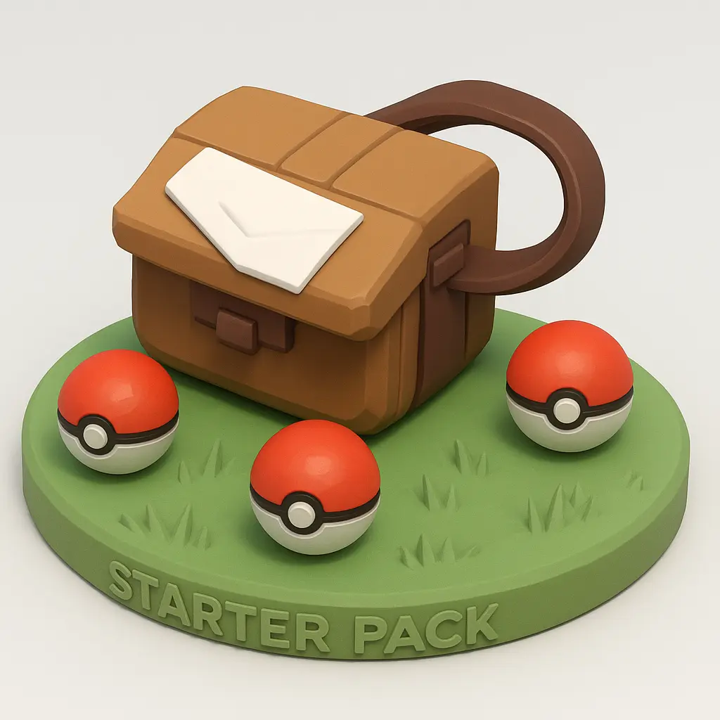 Free Other STL Download - pokemon starterby TIZI7790