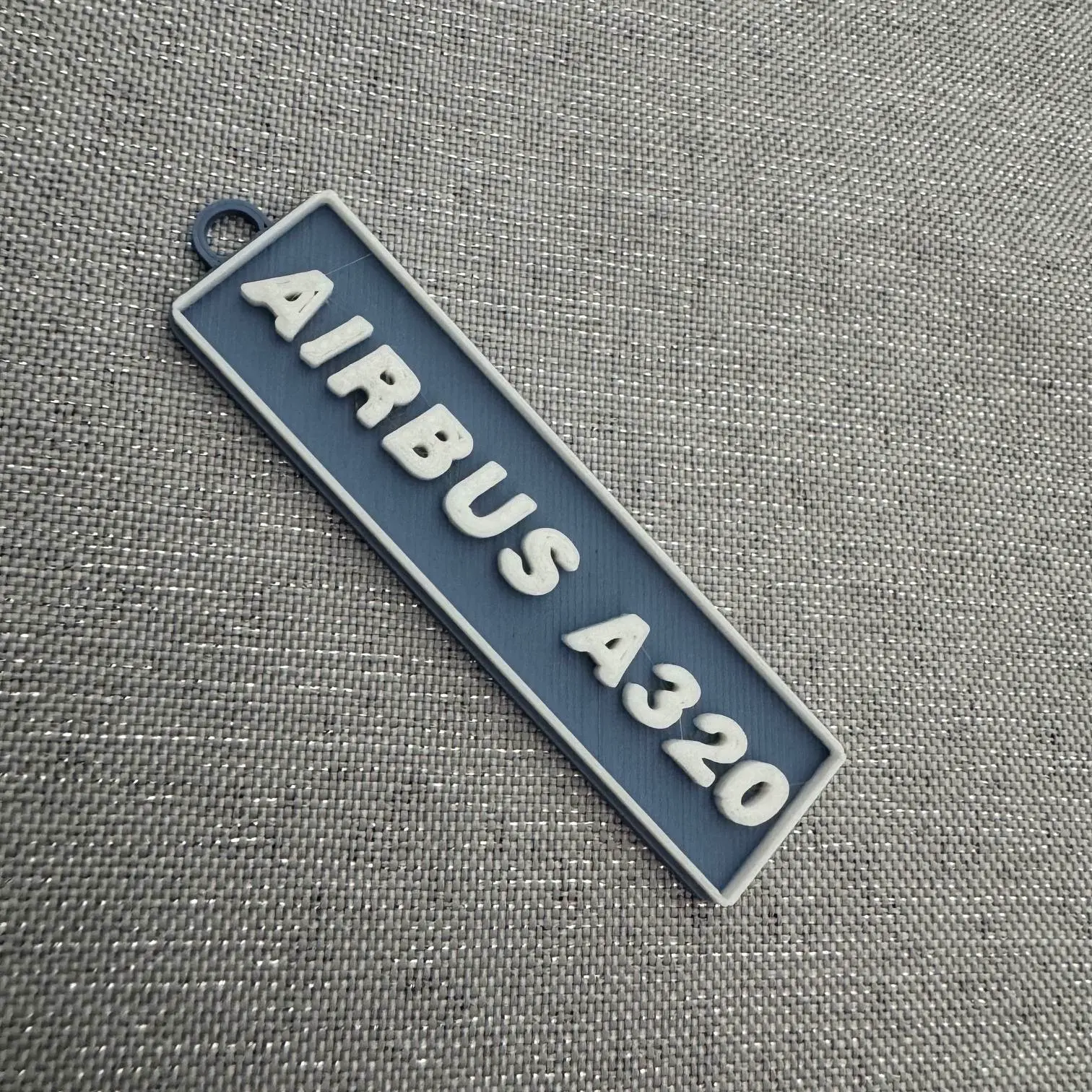 3D Printer Files | 3MF File | Airbus A320 text Keychain Keyring ...
