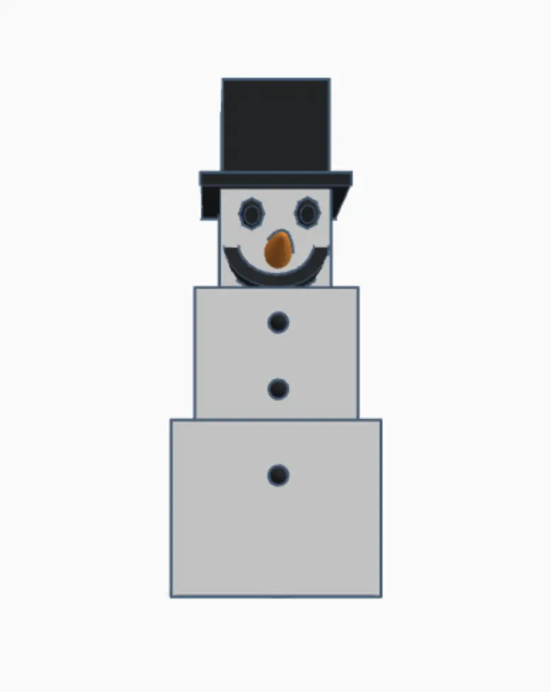 Free Sculptures & Artworks STL Download - Block Snowmanby Pessword24