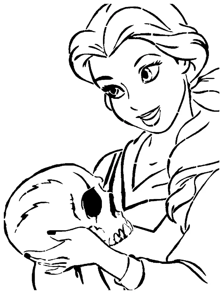 Free Digital Art STL Download - Princess Belle stencilby SMT_M 🦊