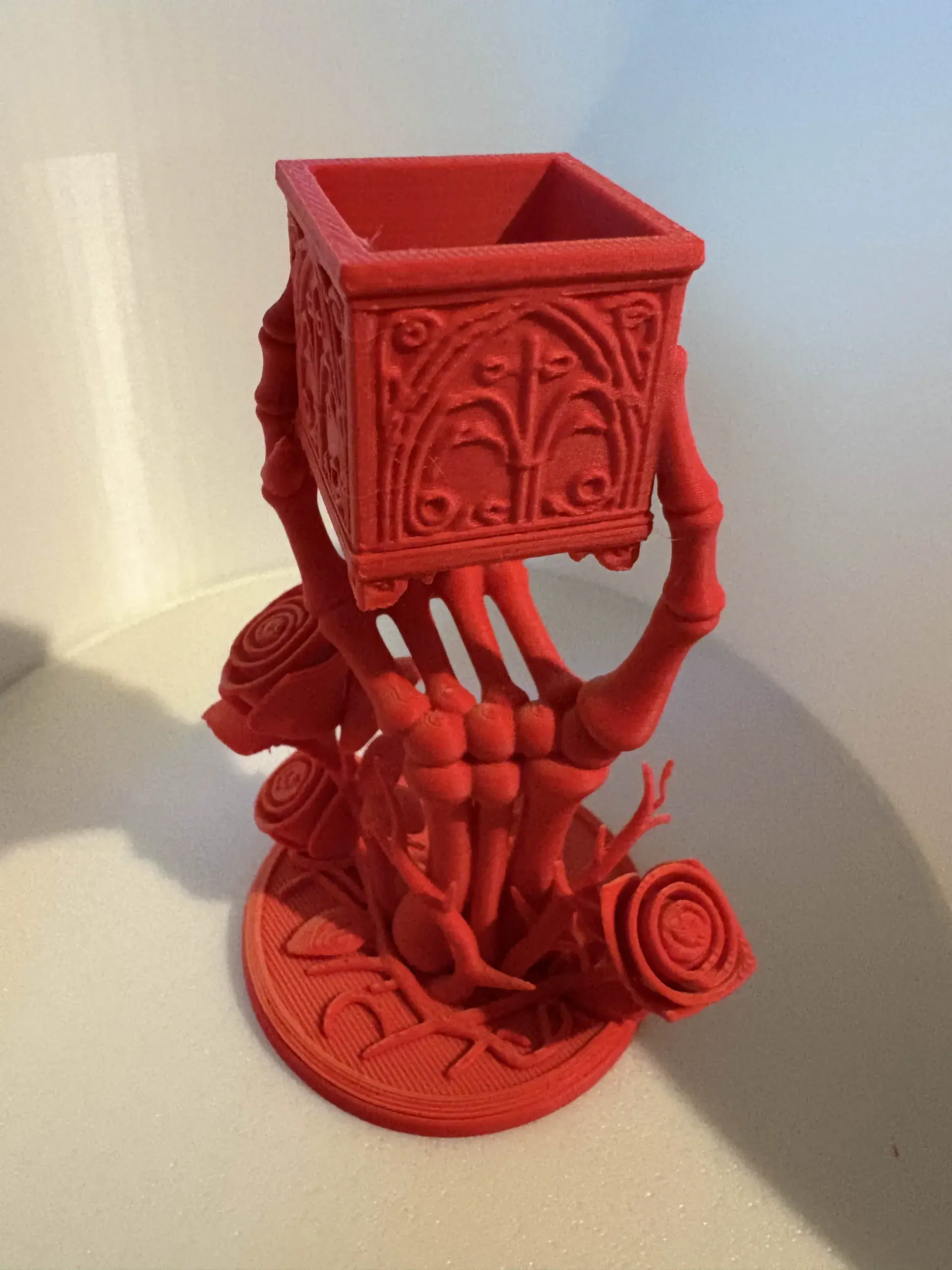 3D Printer Files | 3MF File | Gothic Skeletal jewelry box | Creality Cloud
