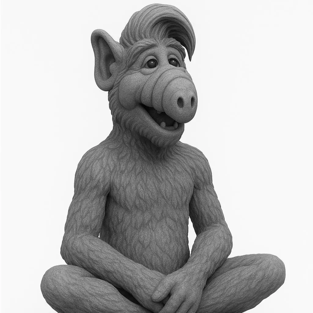 3D Printer Files | 3MF File | sitting ALF - the Alien | Creality Cloud