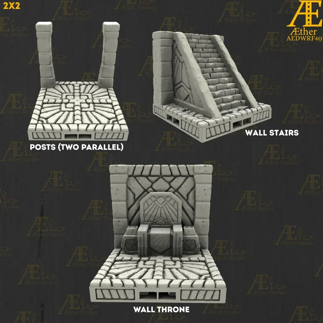 Props & Terrain STL Download - AEDWRF40 - Dwarven Kingdom: Noble ...