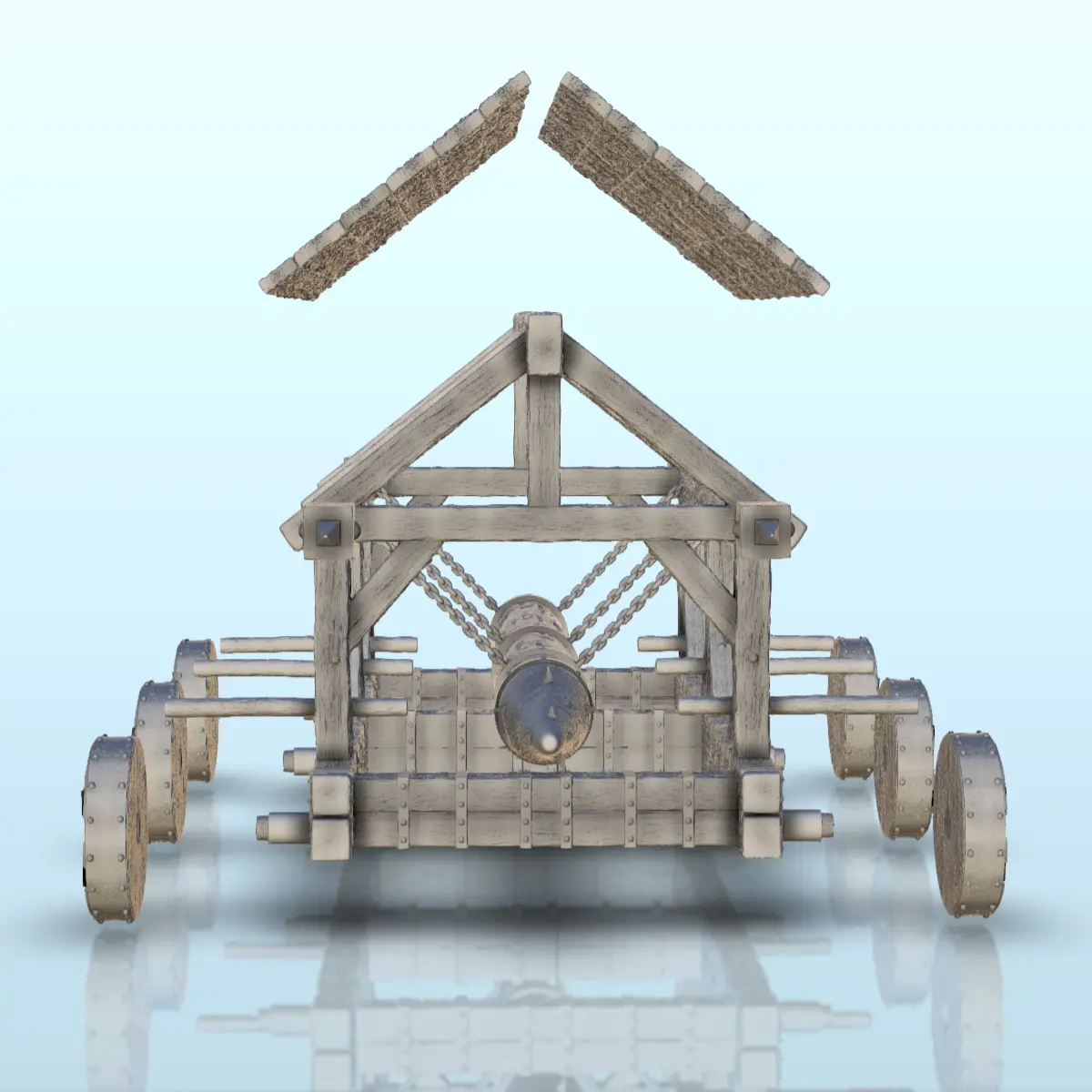 Miniatures STL Download - Six-wheel siege ram (1) - miniatures ...