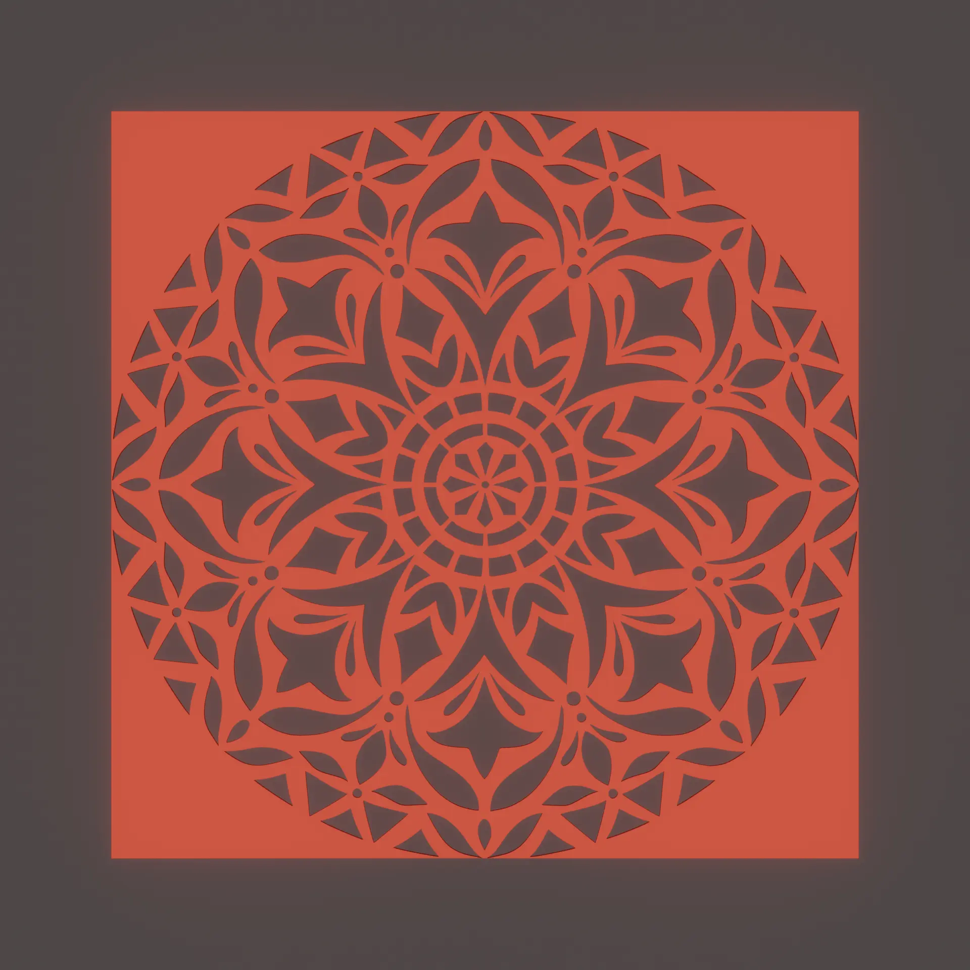 Digital Art STL Download - MANDALA STENCILSby fjv3d
