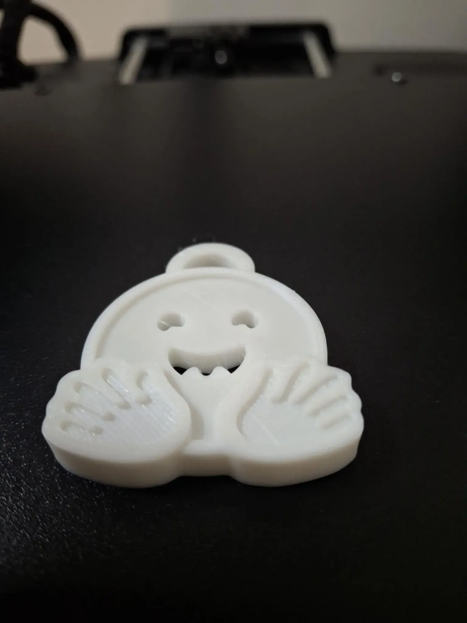Free Other STL Download - Hugging Face Keychainby v_blue_designs