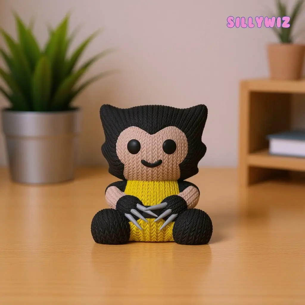 Characters & Creatures STL Download - Cute Wolverine X men - Knitted ...