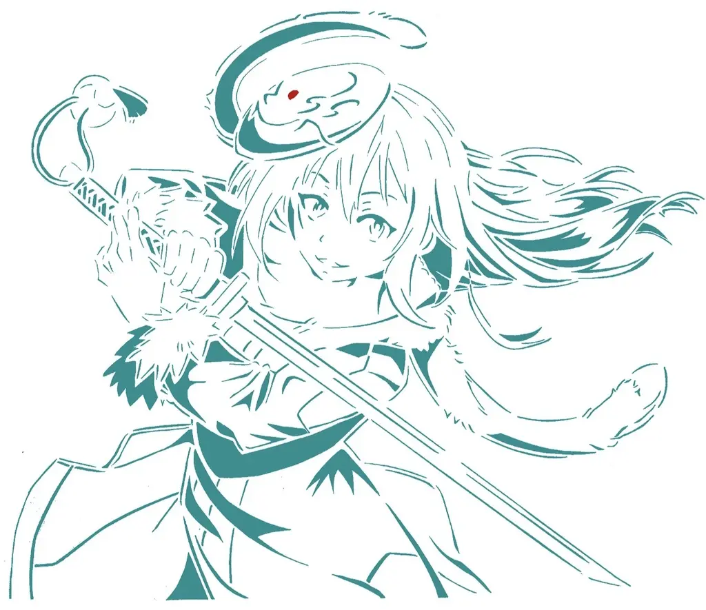 Free Digital Art STL Download - Rimuru Tempest stencil 3by SMT_M 🦊