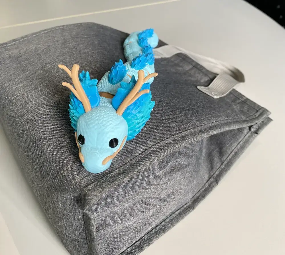 3D Printer Files | 3MF File | Articulated Knitted Dragon | Creality Cloud