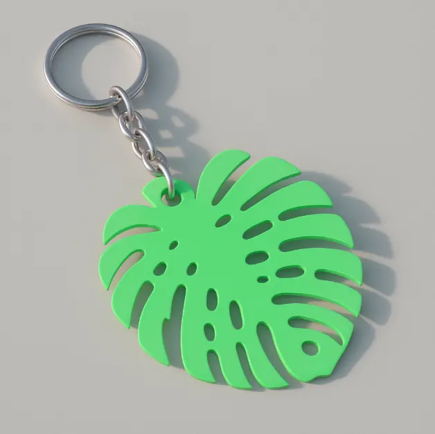 Personal Accessories STL Download - Leaf Key Chainby Lets Print 3D
