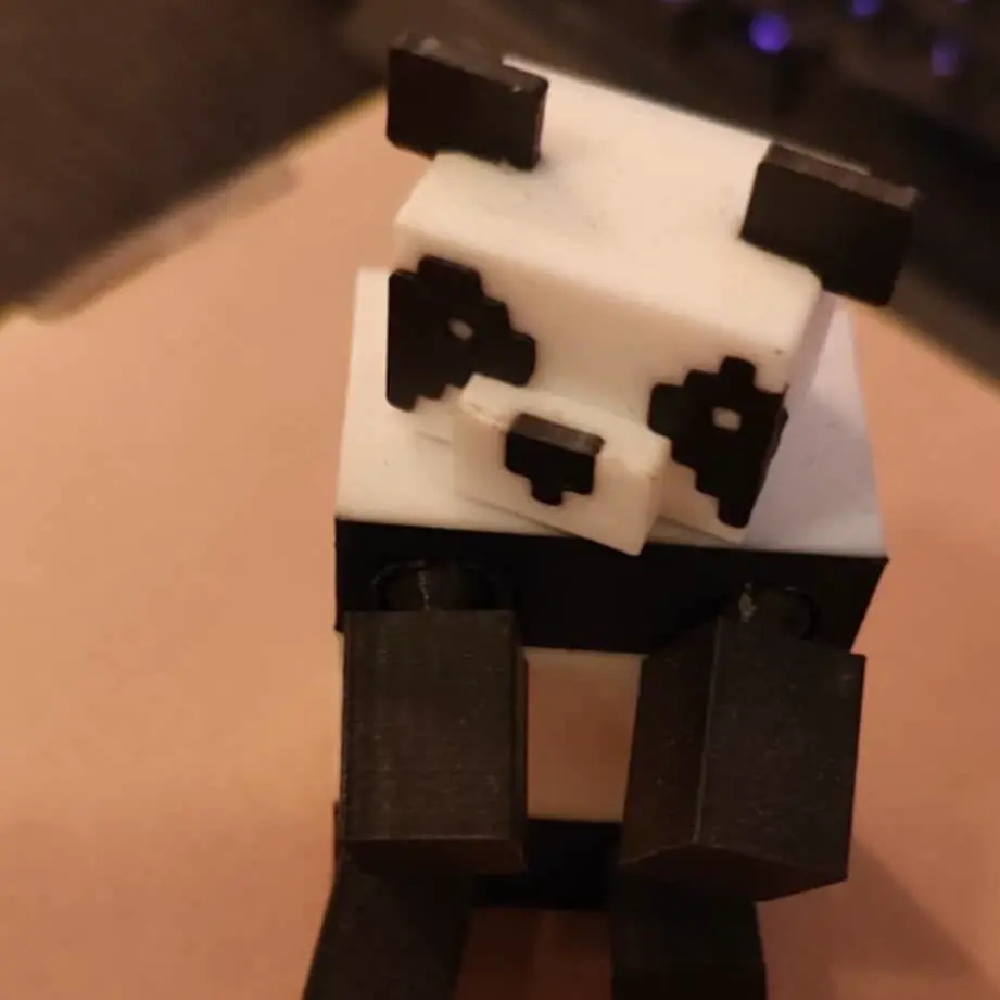 3D Printer Files | 3MF File | Minecraft Panda – 3D Printable Mob Model ...