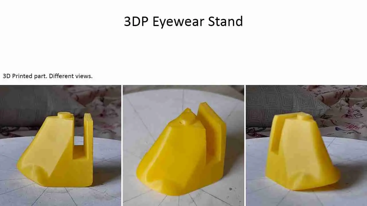 Jewelry & Accessories STL Download - 3DP Eyewear Stand Aby Jagdish R. Bilgi