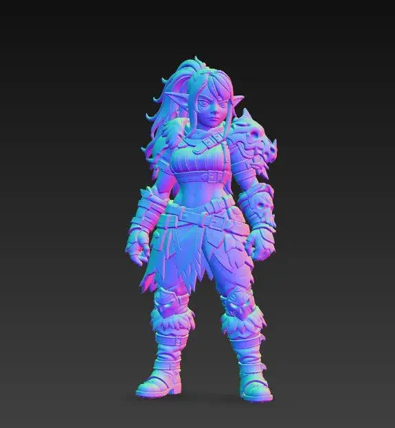 Characters & Creatures STL Download - commander goblin girlby ...