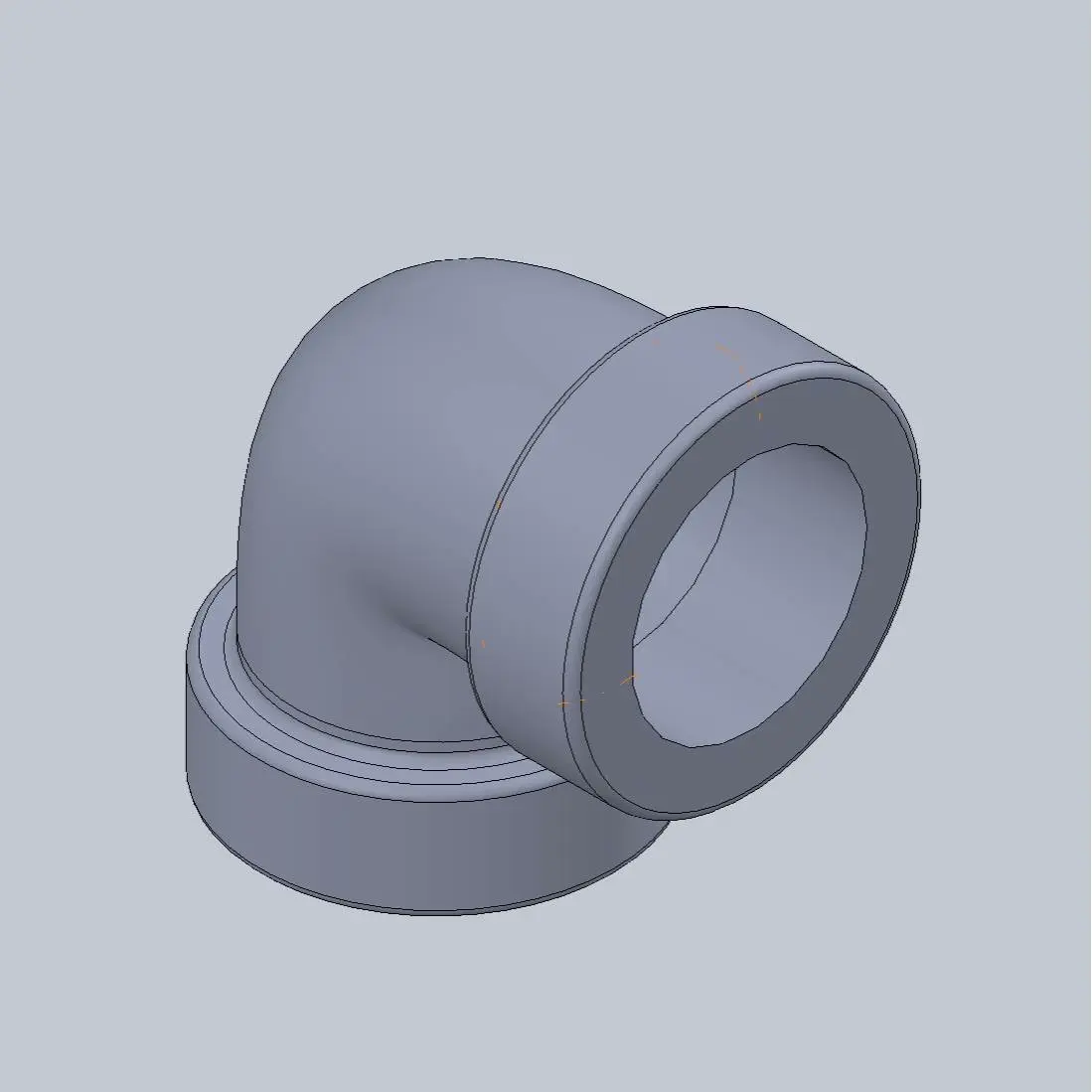 Free Home Appliance Accessories STL Download - 1" 90deg PVC Elbow ...