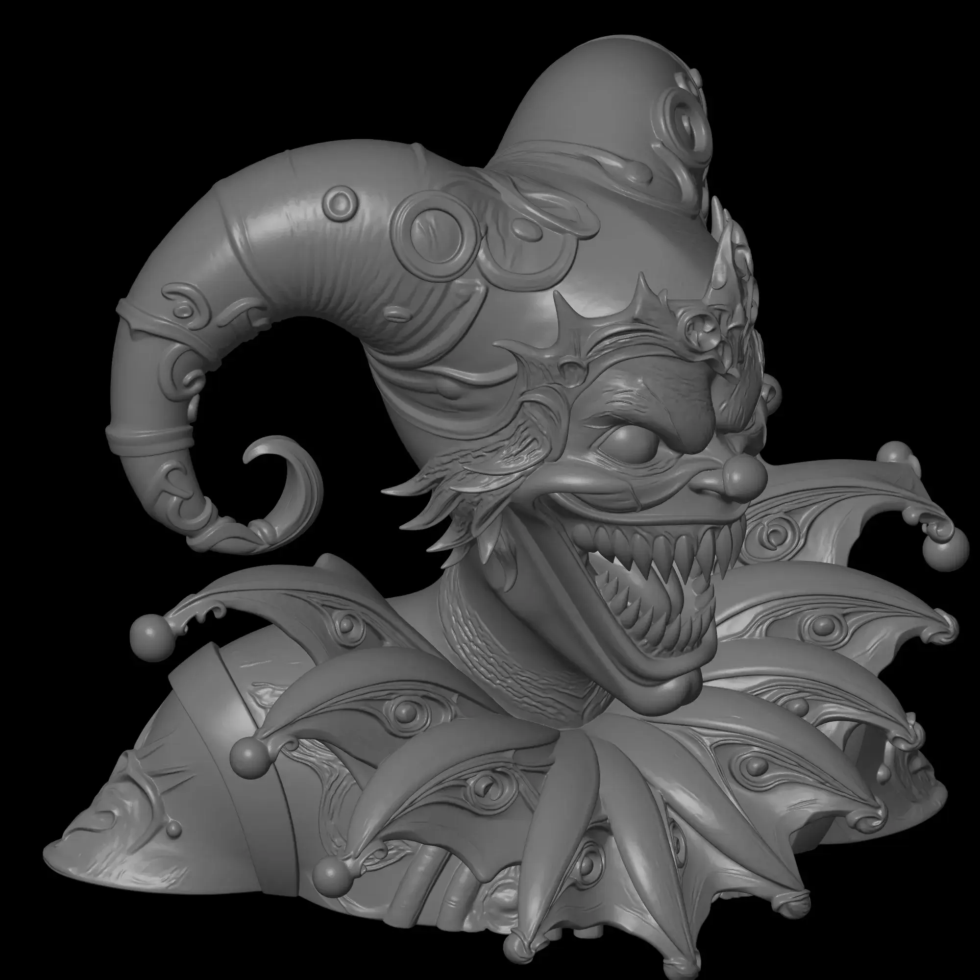Sculptures & Artworks STL Download - monster clown modelby BiLeN MeSH SToRe