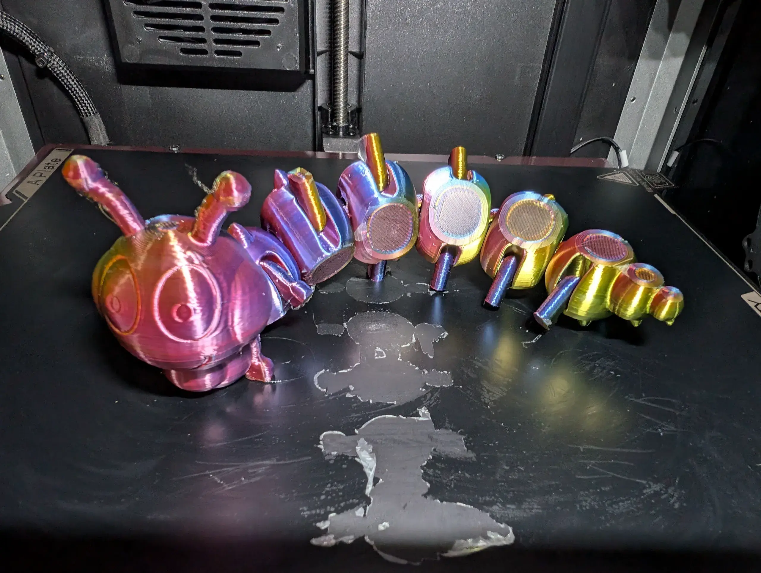 3D打印模型 | 3MF文件 | Cataflex - Cute Flexi Caterpillar. Free and easy to ...