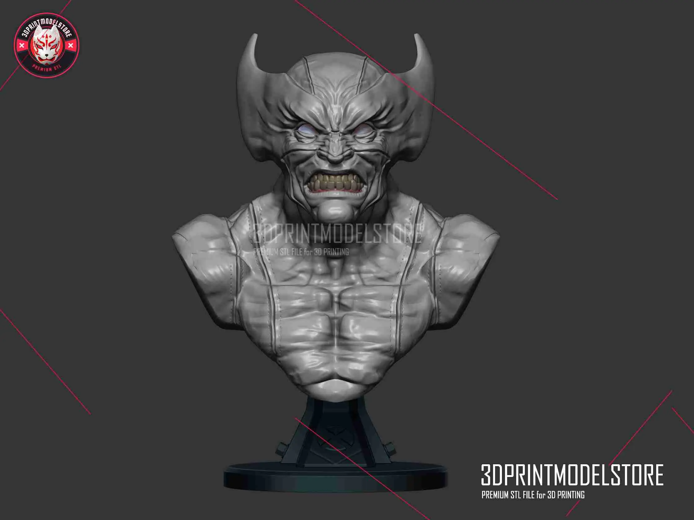 Characters & Creatures STL Download - Marvel X-Men Wolverine Miniature ...