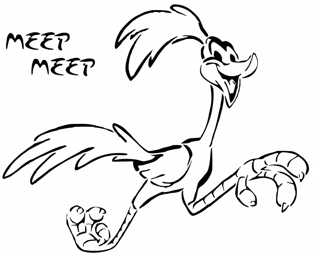 Free Digital Art STL Download - Road Runner stencil 3by SMT_M 🦊