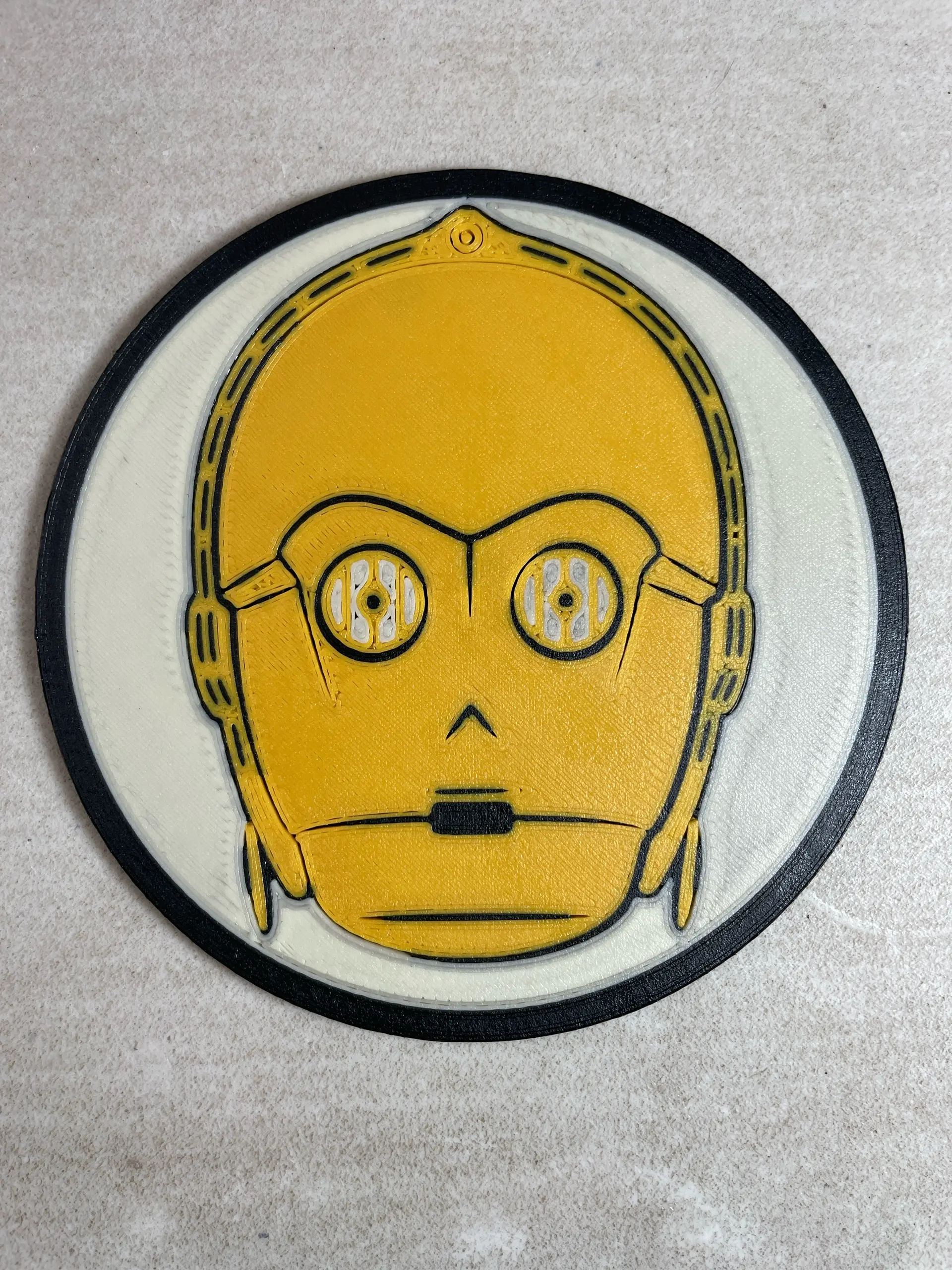 Free Badges & Coins STL Download - C3P0 Coasters Star Wars Multicolorby ...