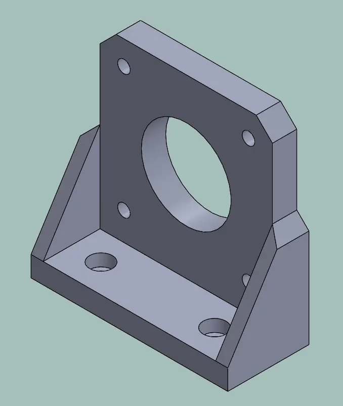 Free 3D Printer Parts STL Download - NEMA 17 Motor Mountby SMT_M 🦊