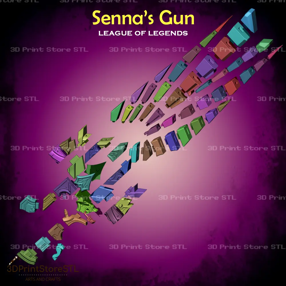 Cosplay STL Download - Sennas Gun Cosplay League of Legends - STL ...