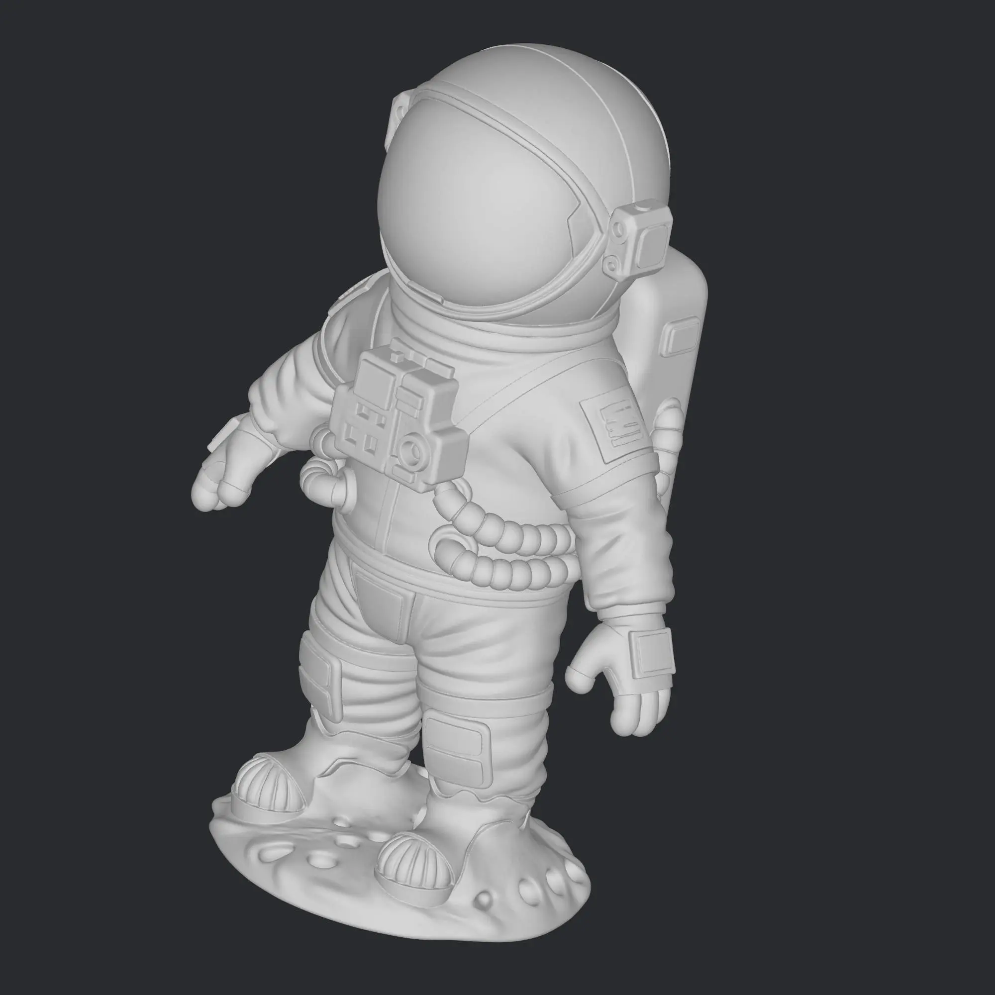 Characters & Creatures STL ダウンロード - spaceman, High-Quality 3D Model STL ...