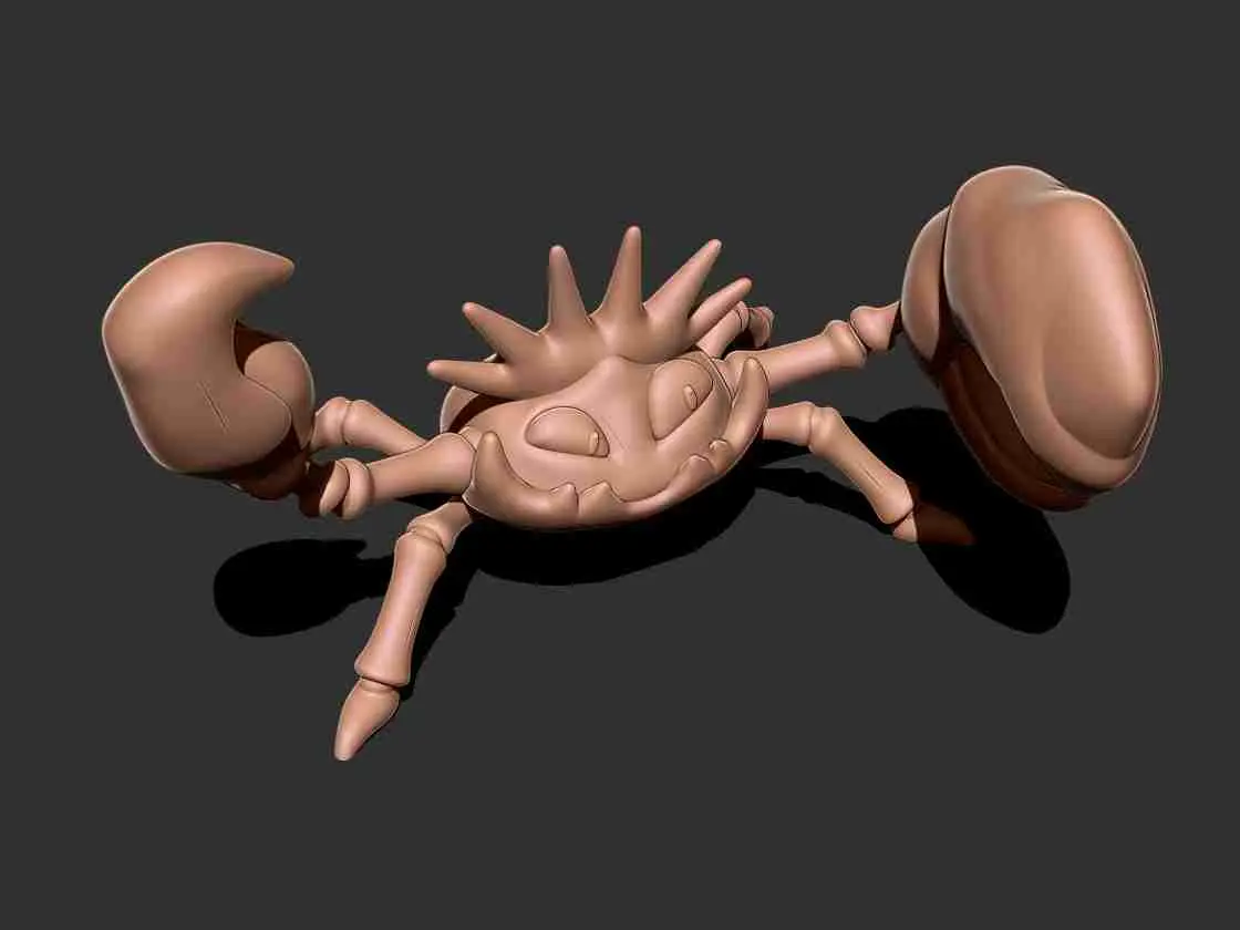 Characters & Creatures STL Download - Pokemon - kingler 3D print ...