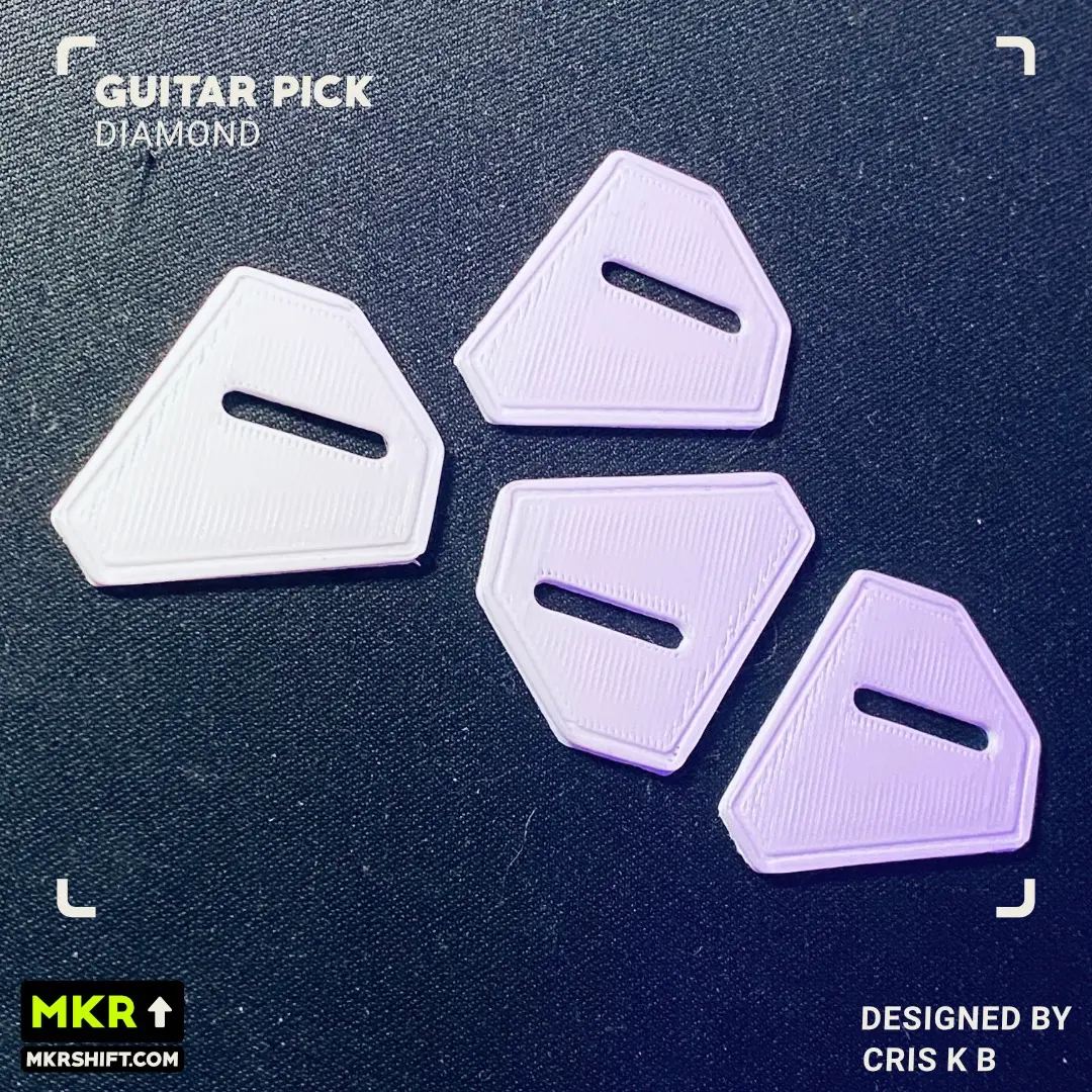 3D Printer Files | 3MF File | GUITAR PICK : DIAMOND | Creality Cloud