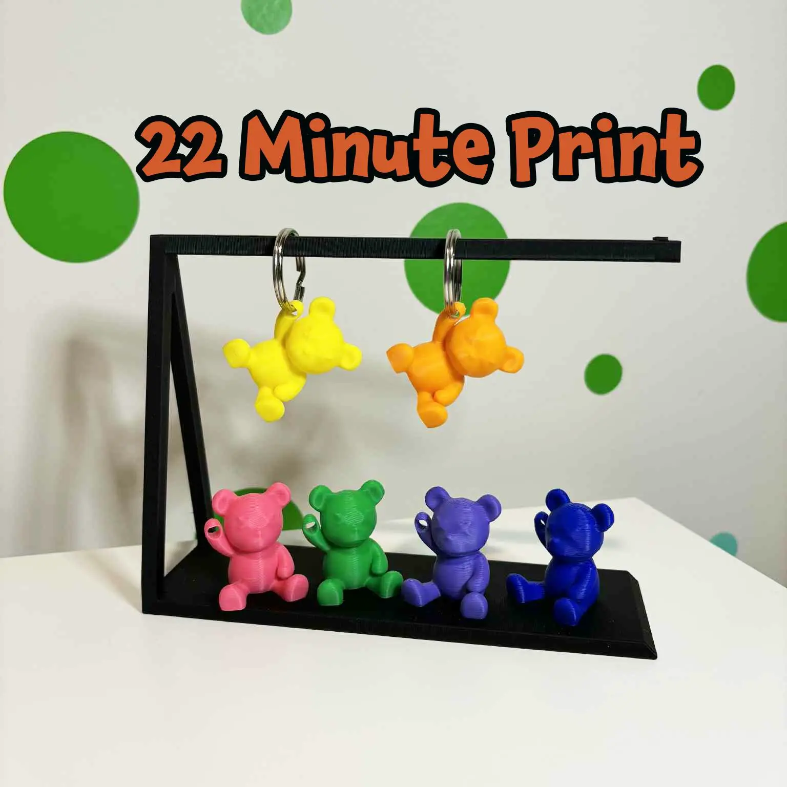3D Printer Files | 3MF File | Tiny Bear - with or without keychain ...