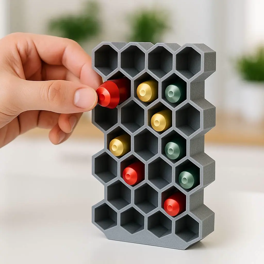3D Printer Files | 3MF File | Hexagonal Nespresso Capsule Holder – 25 ...