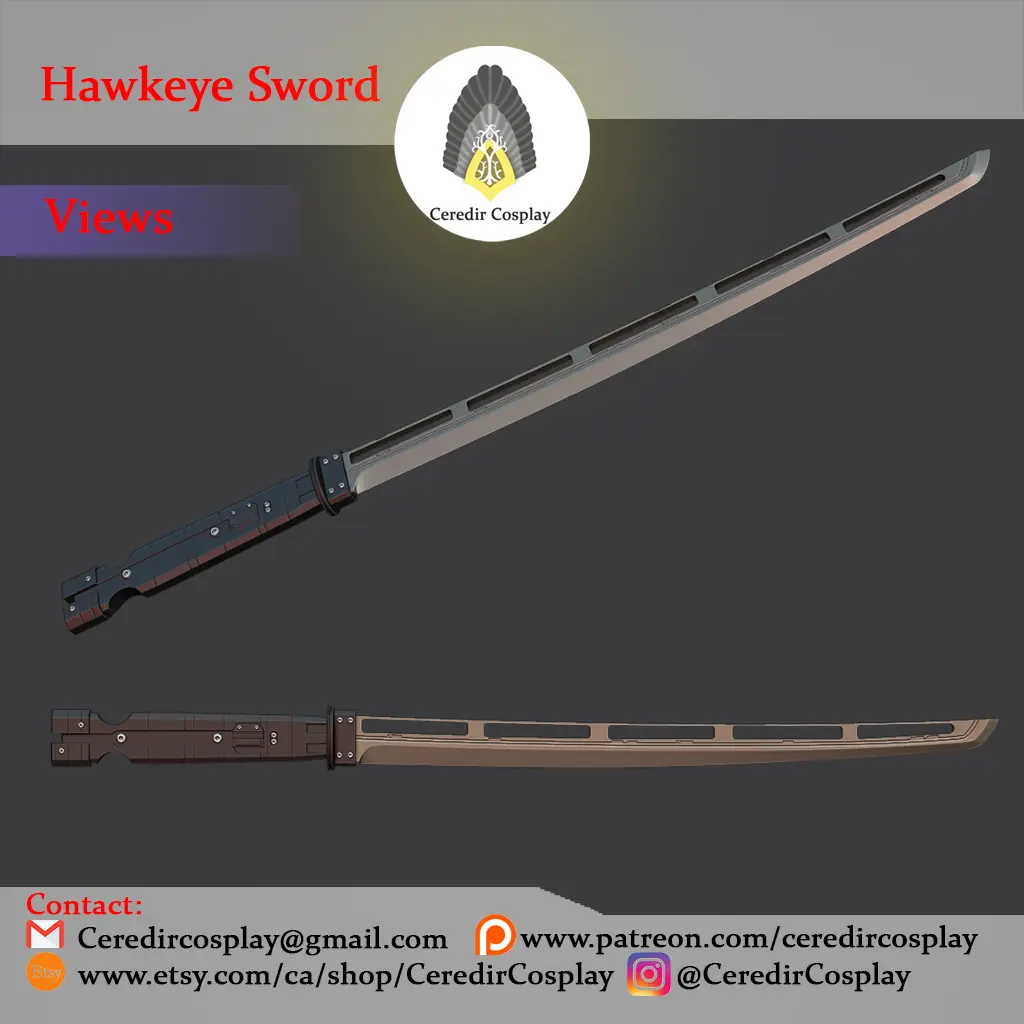 Hawkeye Sword / Ronin Sword 3d digital file | 3D models download ...
