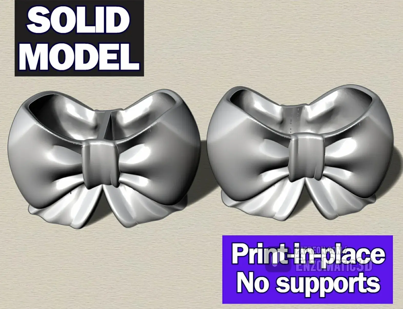 Home Decorations & Ornaments STL Download - bow, Makeup brush organizer ...