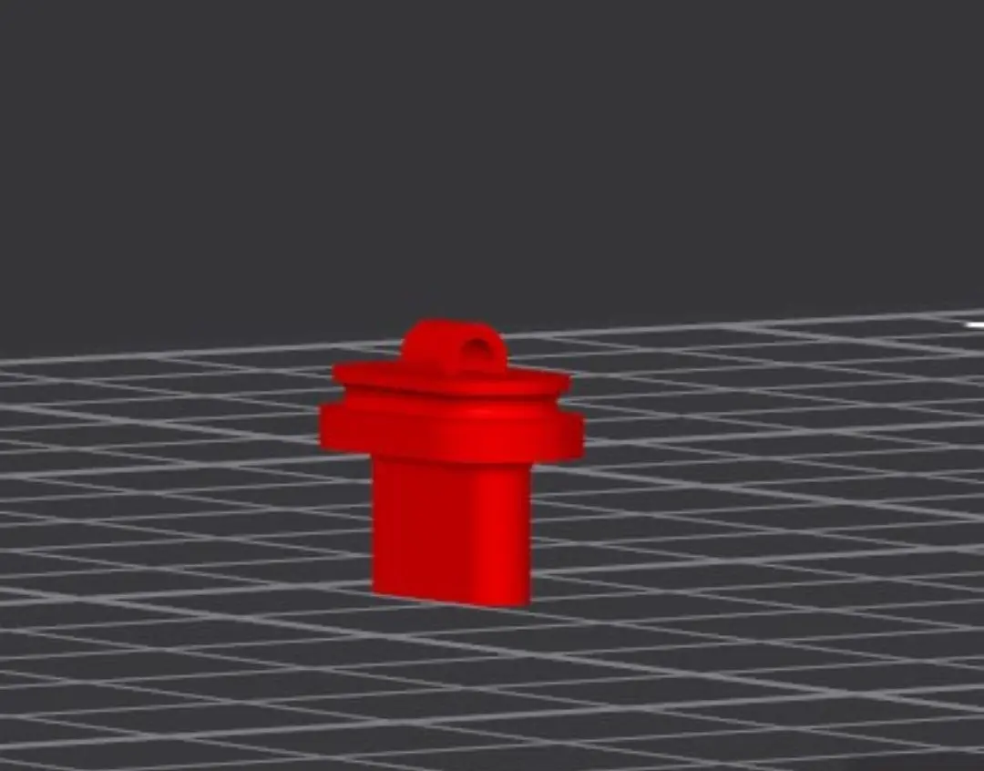 Free Other STL Download - USB-C dust plug with keychain ringby st3180