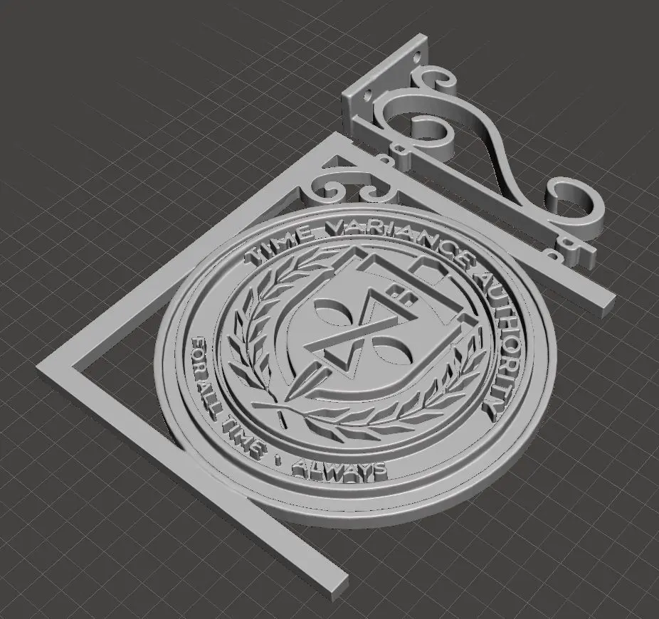 Digital Art STL Download - hanging deco loki tva signby celticverse