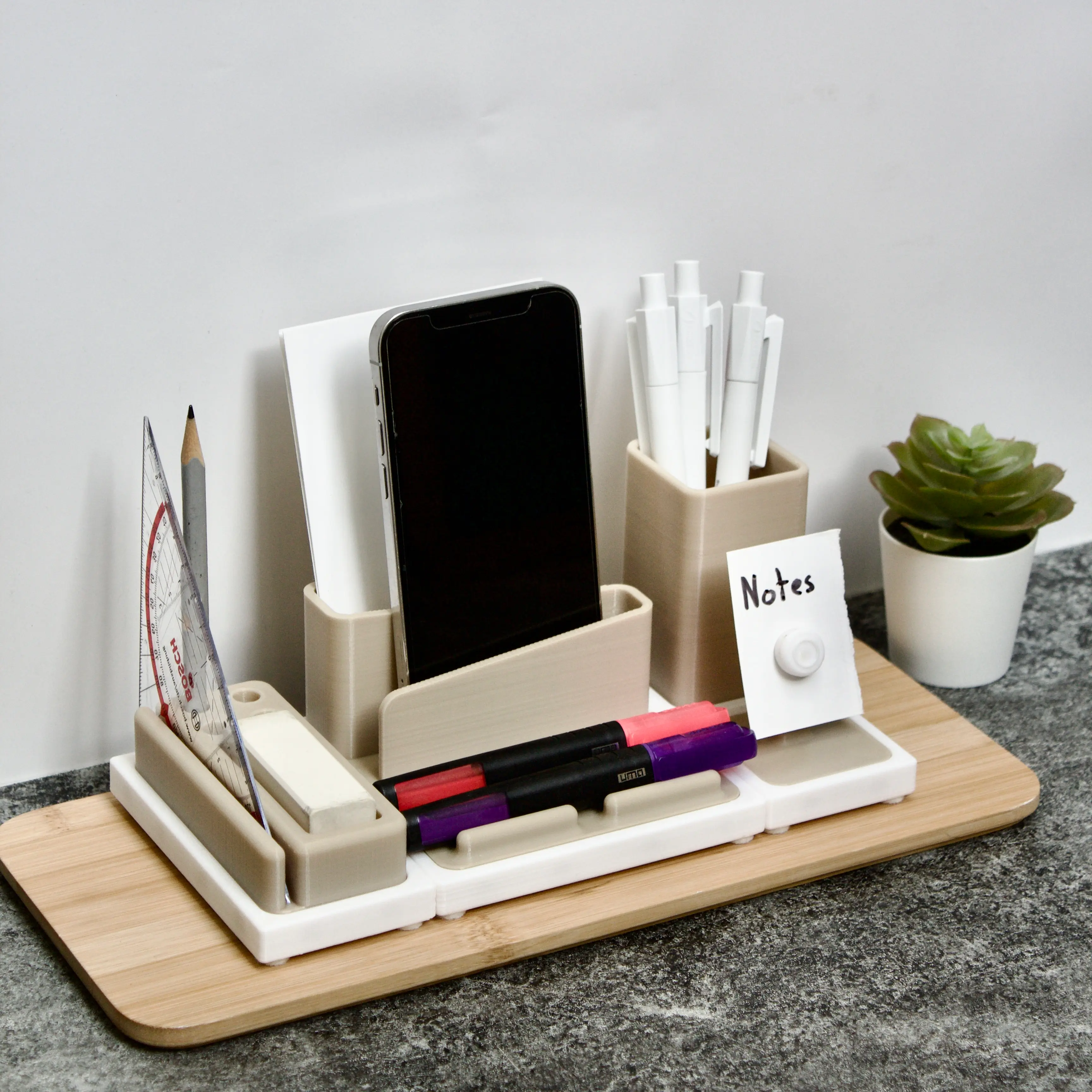 Home Decorations & Ornaments STL Descarga - Modular desk organizer XL ...