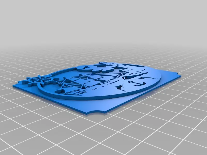 Seascape Plaque | 3D models download | Creality Cloud