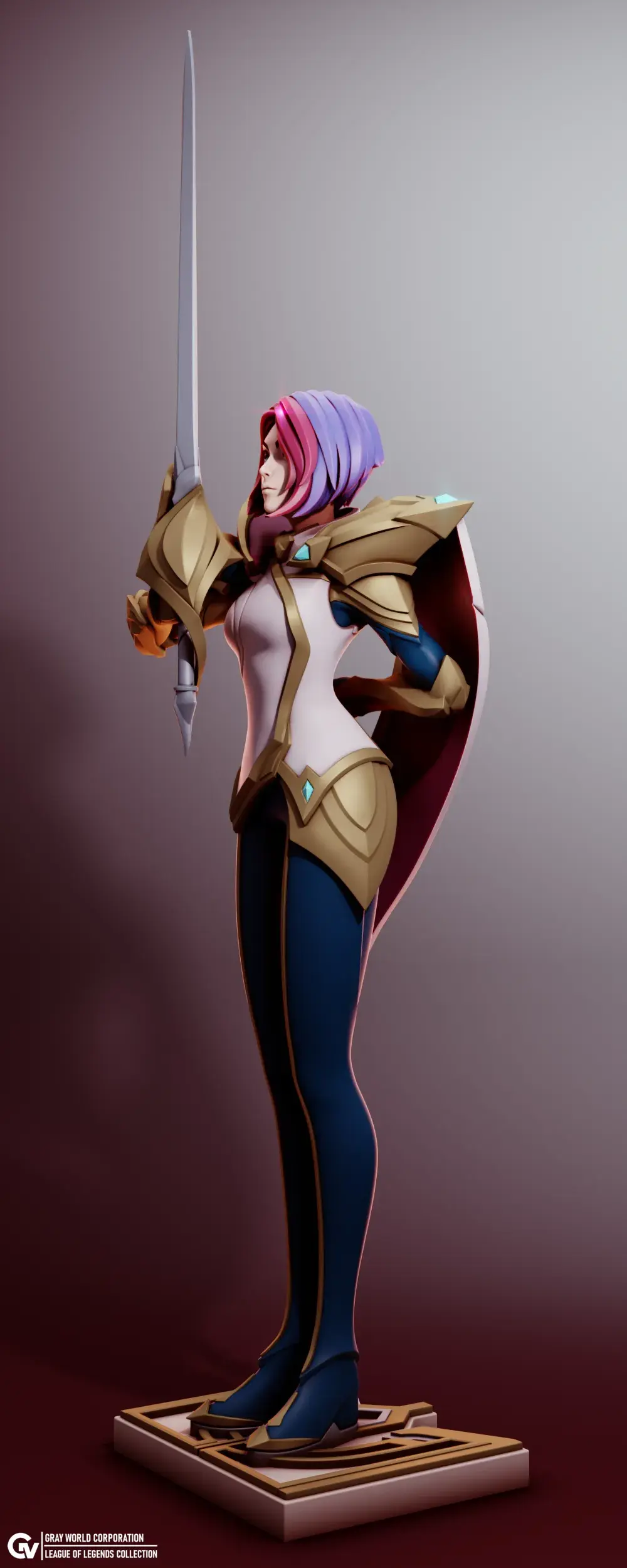 Characters & Creatures STL Download - Fiora | League of Legendsby Gray ...
